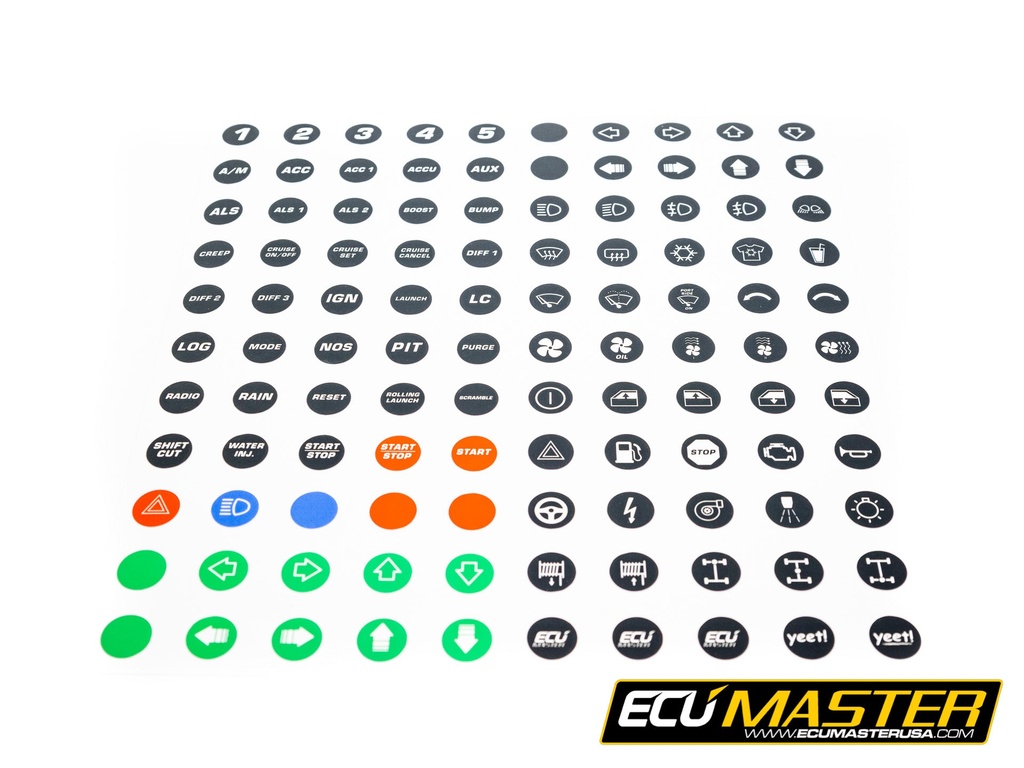Keypad Insert Set | Ecumaster Benelux